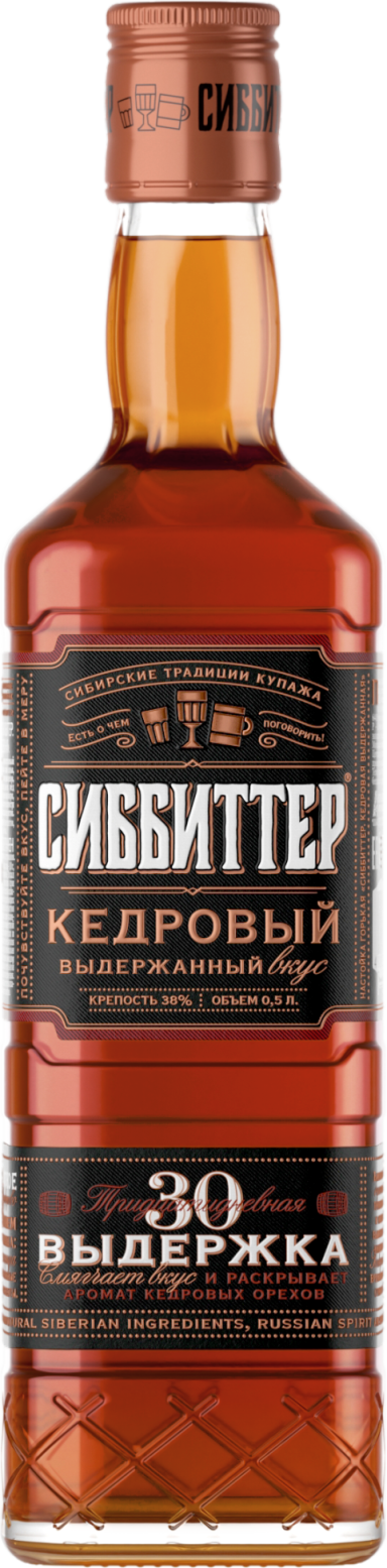 Настойка Сиббиттер Кедровая Выдержанная 38% 0,5л (Россия) купить и ...