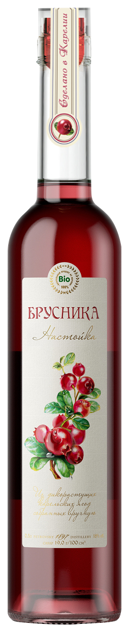 Настойка сладкая Брусника 18,0% 0,5л (Россия) купить и получить в любом ...