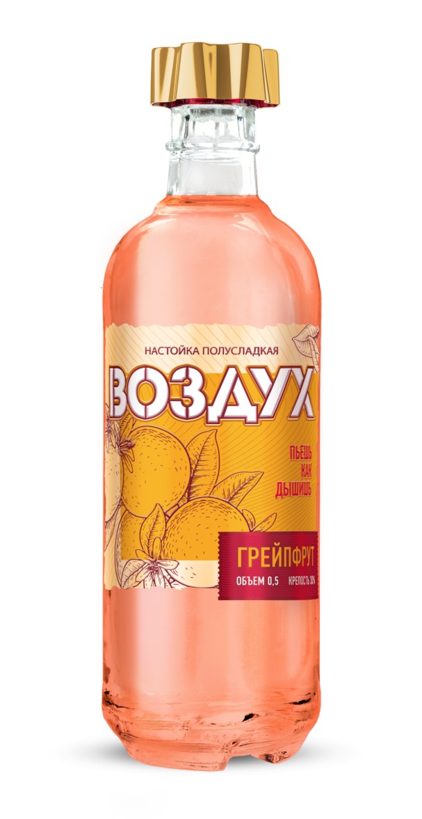 Настойка ВОЗДУХ Грейпфрут п/сл. 30% 0,5л заказать и забрать в любом ...