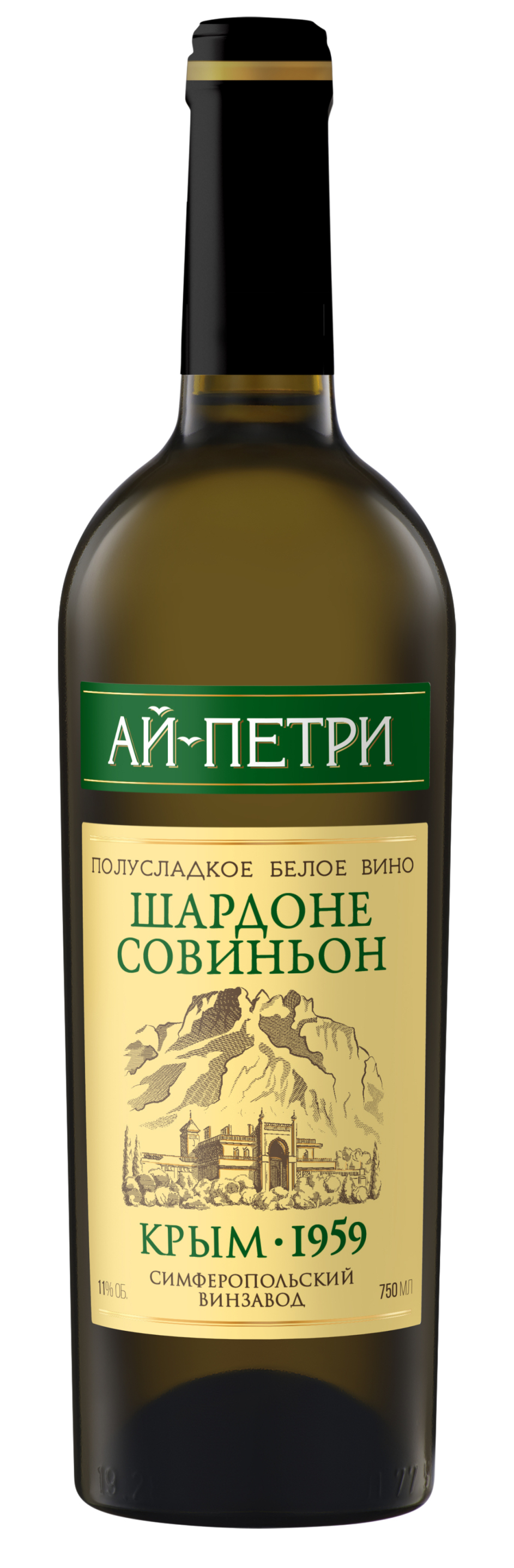Вино Ай-Петри Шардоне Совиньон бел.п/сл.11% 0,75л заказать и забрать в ...