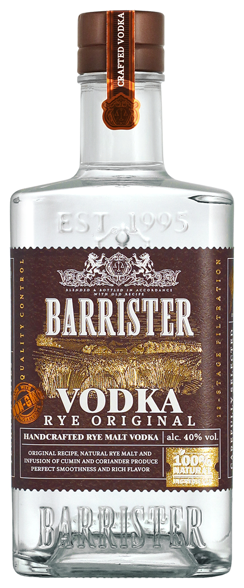 Водка особая «БАРРИСТЕР РЖАНАЯ ОРИГИНАЛЬНАЯ (BARRISTER RYE ORIGINAL)» 0 ...